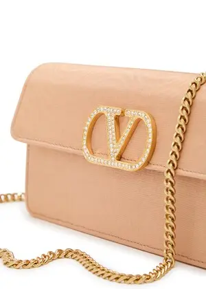 Valentino Garavani Vlogo Moiré Wallet-on-chain