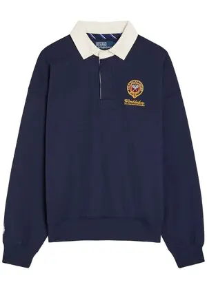 Polo Ralph Lauren Embroidered Cotton Rugby Top