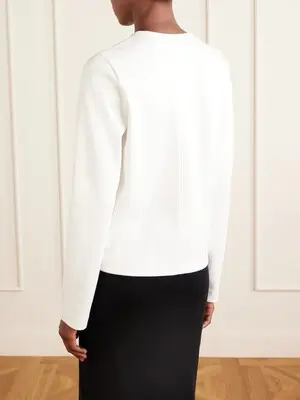 FLORE FLORE Organic Cotton-jersey Cardigan