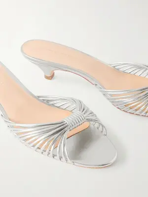 LOEFFLER RANDALL Dixie Metallic Leather Mules