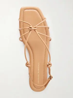 LOEFFLER RANDALL Karly Leather Sandals - Brown