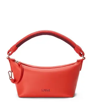 Loewe Cala Top-handle Bag In Lambskin - Orange