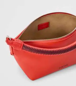 Loewe Cala Top-handle Bag In Lambskin - Orange