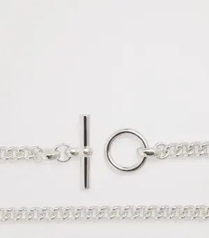 TILLY SVEAAS Sterling Giant T-bar Curb-link Chain Necklace
