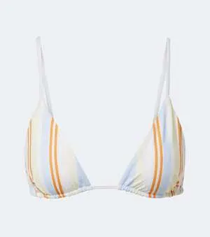 SIR. Pernille Striped Triangle Bikini Top - Multicoloured