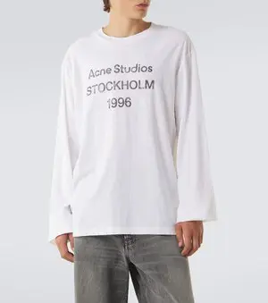 Acne Studios Logo Cotton-blend Jersey T-shirt