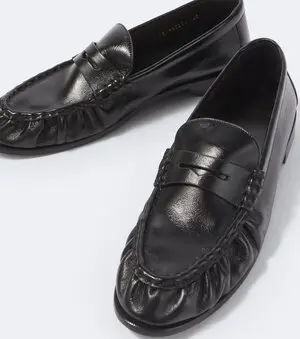 Saint Laurent Le Loafer Supple Leather Penny Loafers