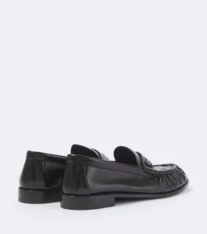 Saint Laurent Le Loafer Supple Leather Penny Loafers
