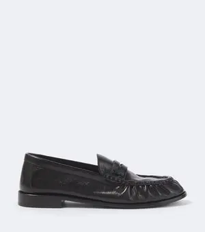 Saint Laurent Le Loafer Supple Leather Penny Loafers