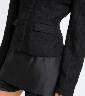 Magda Butrym Textured Bouclé Jacket - Black