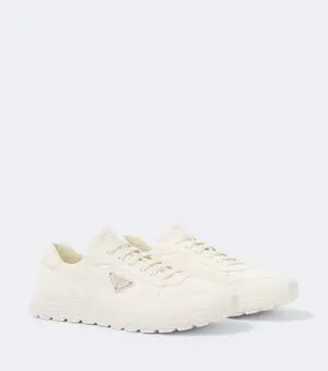 Prada Prada Prax 2.0 Leather Sneakers White
