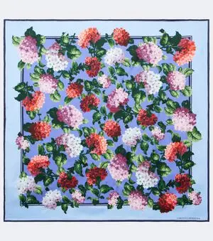 Carolina Herrera Floral Silk Twill Scarf - Multicoloured