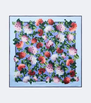 Carolina Herrera Floral Silk Twill Scarf - Multicoloured