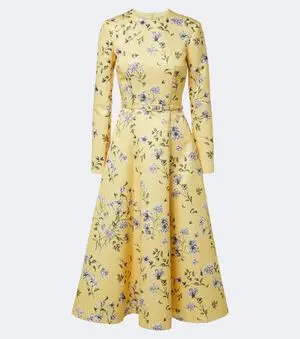 EMILIA WICKSTEAD Capucine Floral Midi Dress - Yellow