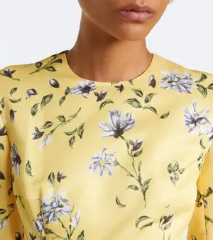 EMILIA WICKSTEAD Capucine Floral Midi Dress - Yellow