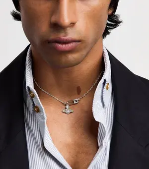 VIVIENNE WESTWOOD Lucrece Pendant Necklace With Orb And Safety Pin