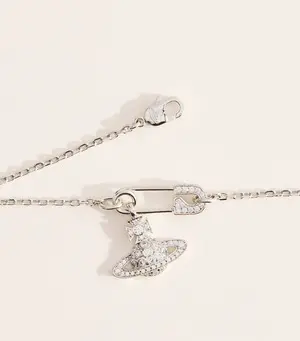 VIVIENNE WESTWOOD Lucrece Pendant Necklace With Orb And Safety Pin