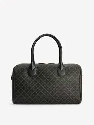 BY MALENE BIRGER Lullu Small Travel Bag With Signature Flower Motif - Dark Chokolate