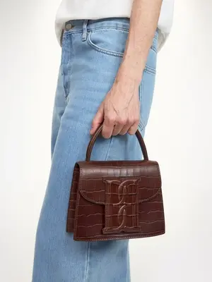 BY MALENE BIRGER Ramil Leather Shoulder Bag - Bison