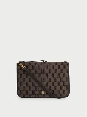 BY MALENE BIRGER Cara Monogram Purse - Bison