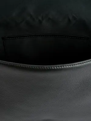 BY MALENE BIRGER Lelou Leather Shoulder Bag - Black