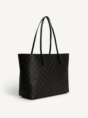 BY MALENE BIRGER Abigail Printed Tote Bag - Dark Chokolate