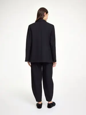 BY MALENE BIRGER Ramona Double-breasted Blazer - Black