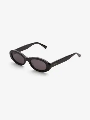 HOUSE OF DAGMAR Wide Oval Sunglasses - Black