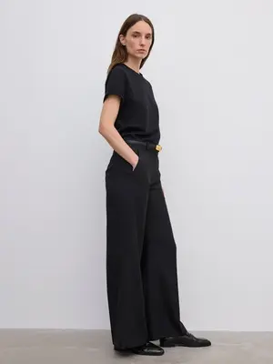 HOUSE OF DAGMAR Wide Leg Tailored Trousers
