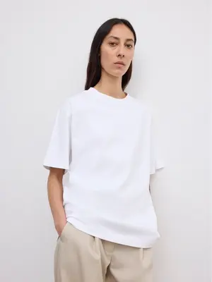 HOUSE OF DAGMAR Organic Cotton Relaxed Fit T-shirt - White