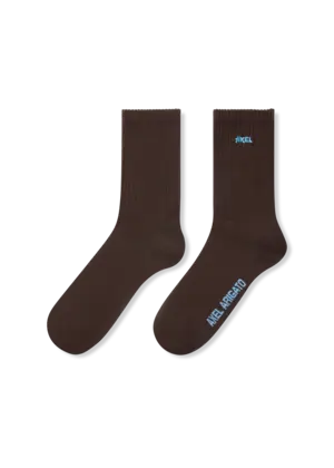 Axel Arigato Embroidered Logo Crew Socks - Pinecone
