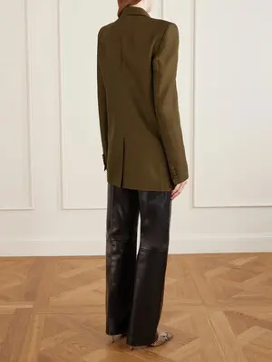 Khaite Wool And Silk-blend Blazer