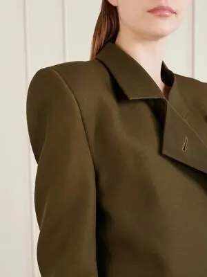 Khaite Wool And Silk-blend Blazer