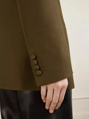 Khaite Wool And Silk-blend Blazer