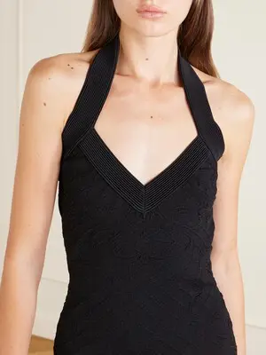 Balmain Jacquard-knit Mini Dress