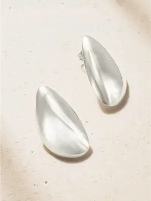 BY PARIAH Sculptural Recycled Sterling Earrings - Silver