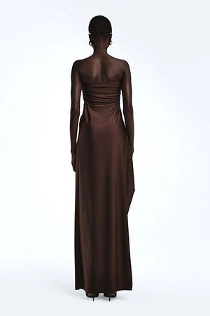 Revolve Enzo Asymmetric Maxi Dress