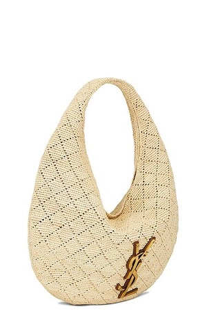 Saint Laurent Icare Hobo Bag - Naturel & Brick