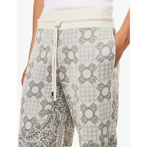 Amiri Ma Quad Check Mesh Knit Shorts - Alabaster