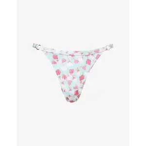 GRACEJACOB Pia Petal Bikini Bottom - Multi