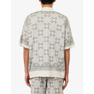 Amiri Ma Quad Check Mesh Knit Shirt