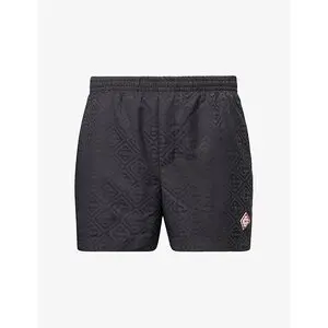 Casablanca Jacquard Swim Shorts - Black
