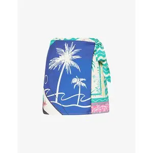 Agua Bendita Ziara Wrap-style Woven Mini Skirt - Multi