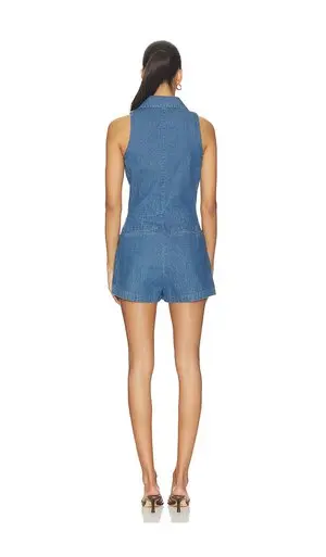 Central Park West Hazel Chambray Trench Romper