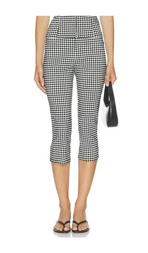 Lpa Gigi Capri In Gingham Print - Multi