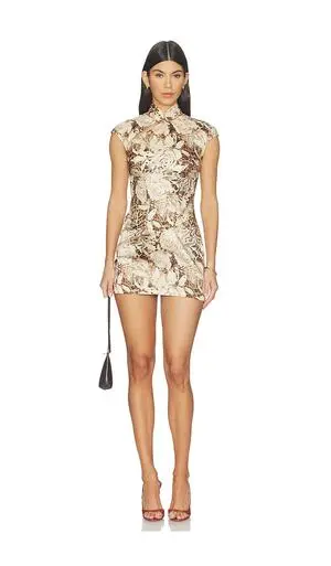 SAU LEE Raven Dress - Brown