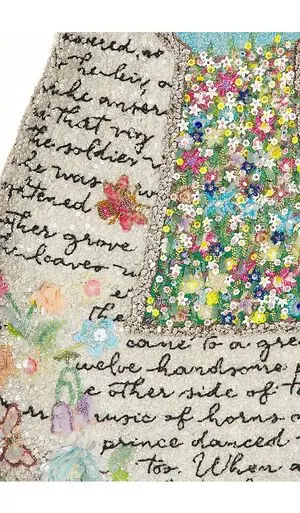 LA FUORI Aurete Enchanted Garden Sequin Mini Dress