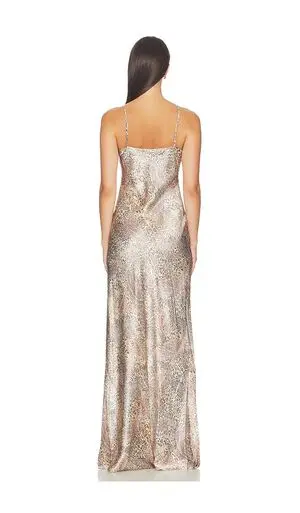 L'Agence Charmaine Silk Gown - Multi