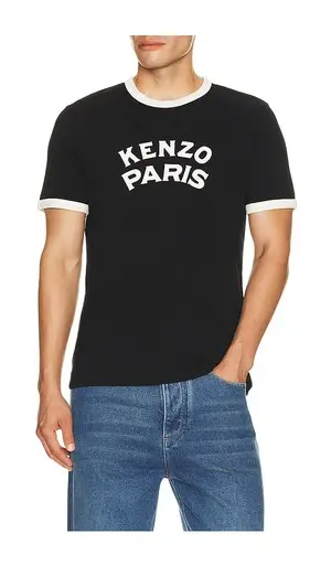 Kenzo Emblem Slim T-shirt In . Also - Black