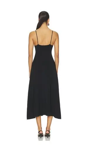 Theory Square Neck Maxi Dress - Black